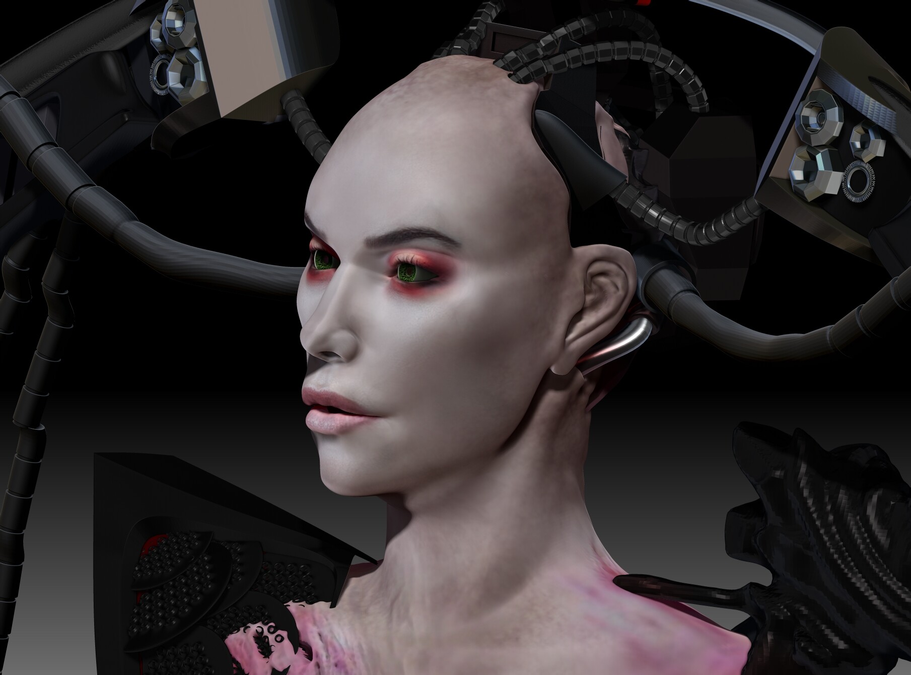 ArtStation - Borg Queen 3D Model