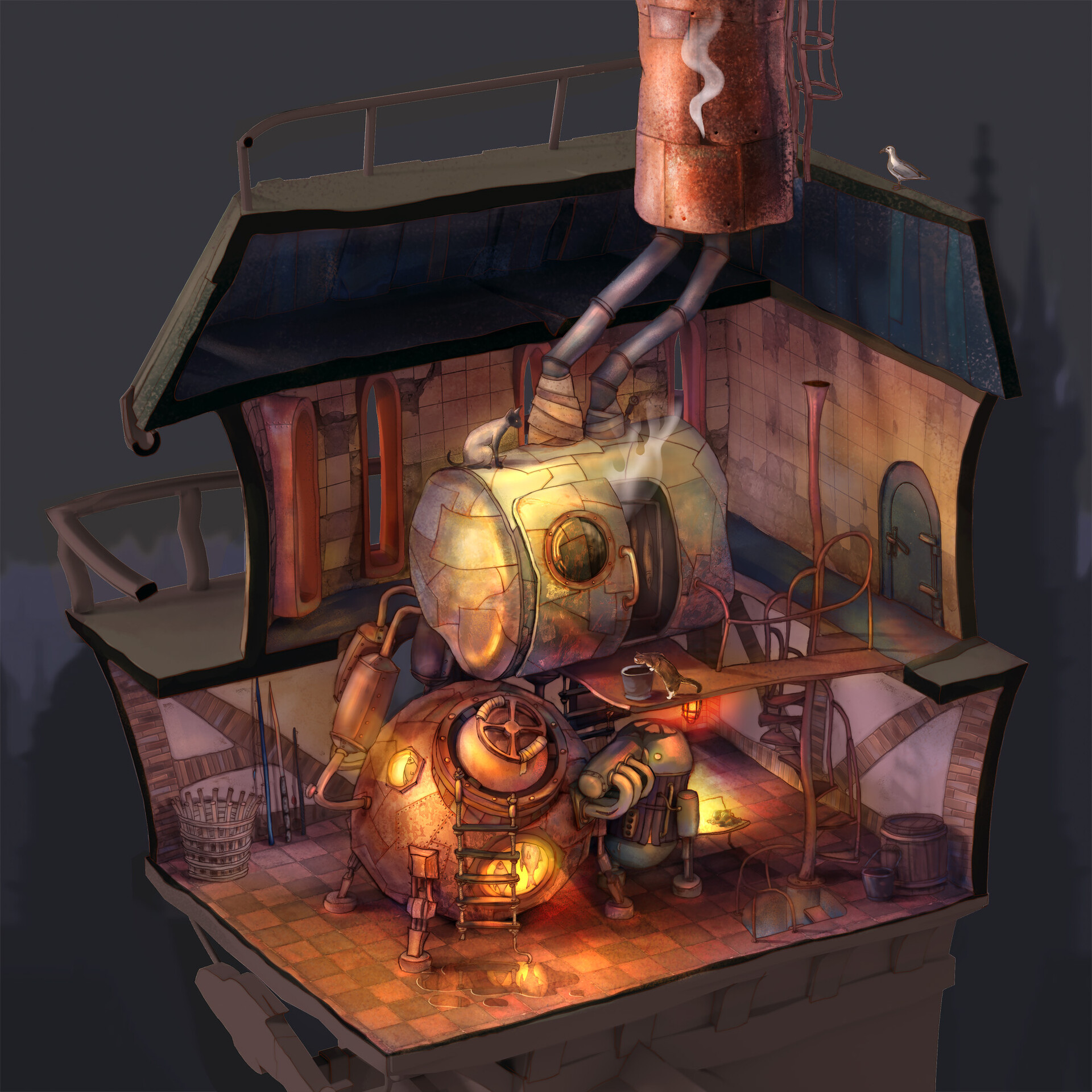 ArtStation - Smoke room