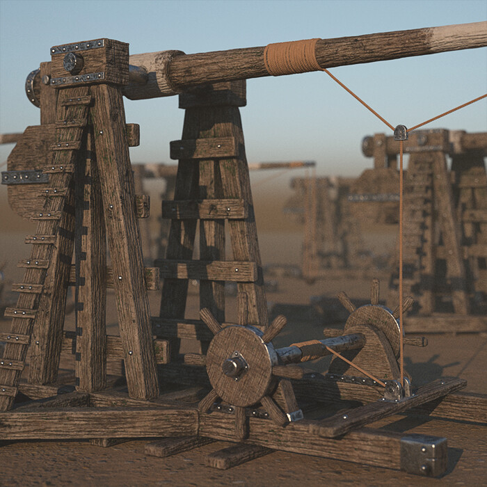 ArtStation - Trebuchet 3d