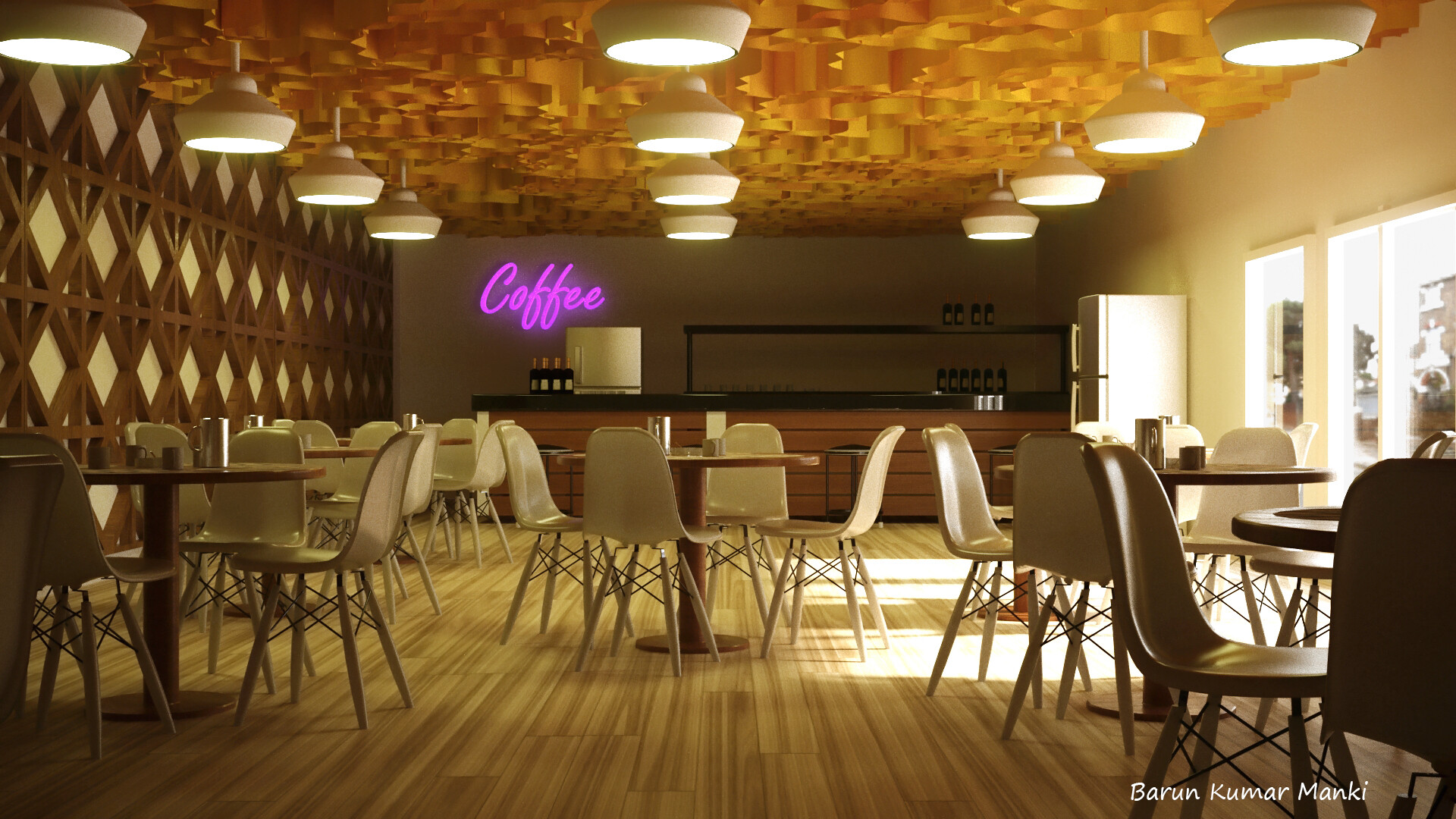 ArtStation - Interior Render Cafe