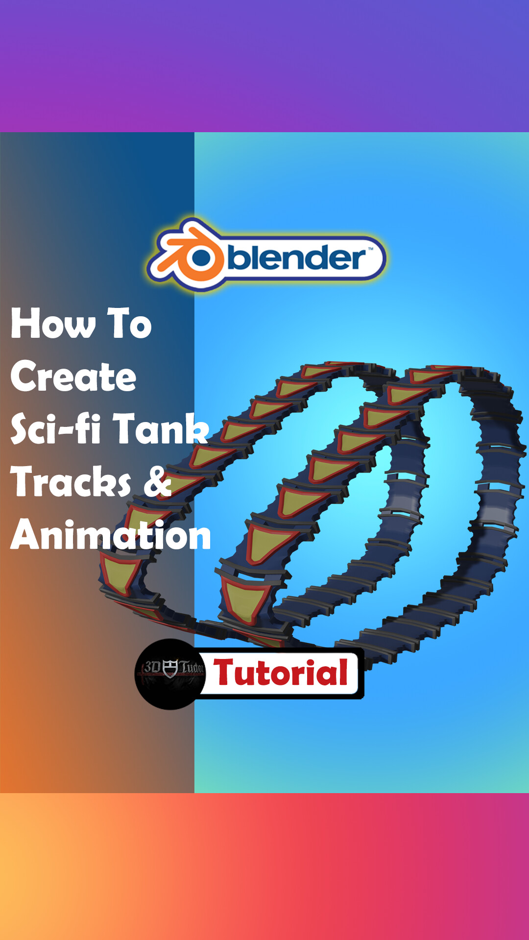 3D Tudor - Blender 2.8 How To Make Sci-fi Tank create Tracks & Animate Them