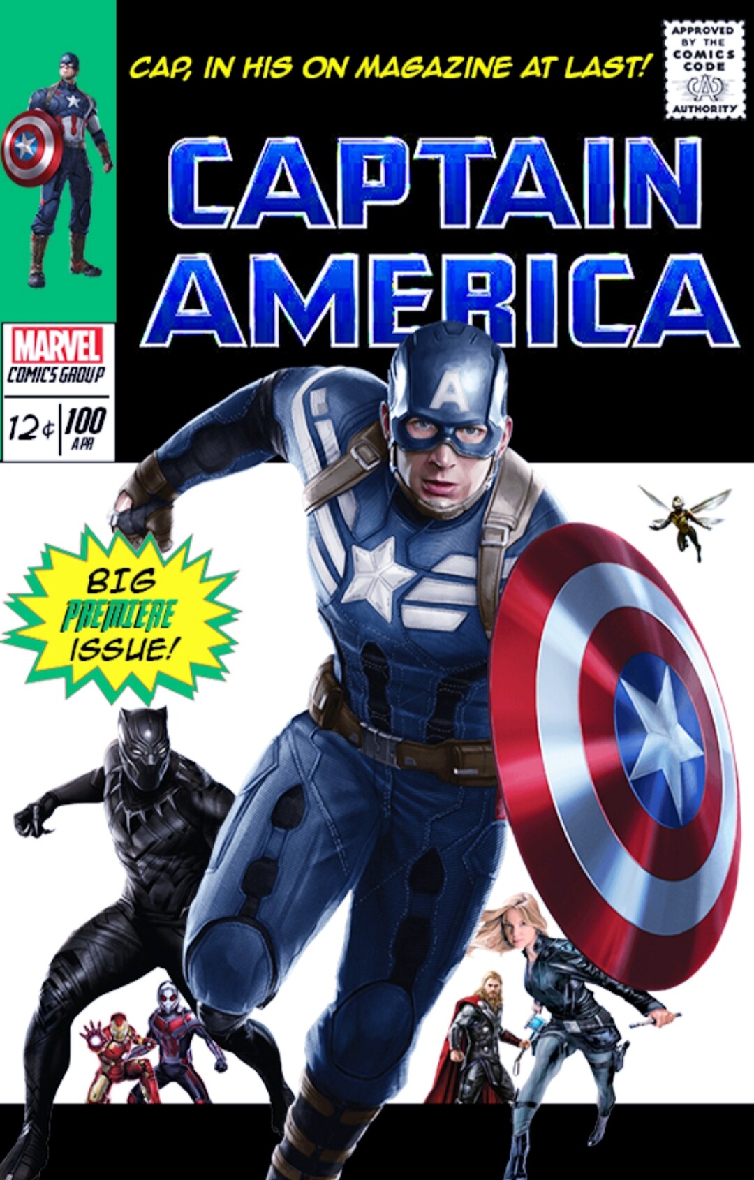 ArtStation - Captain America #100 Recreation