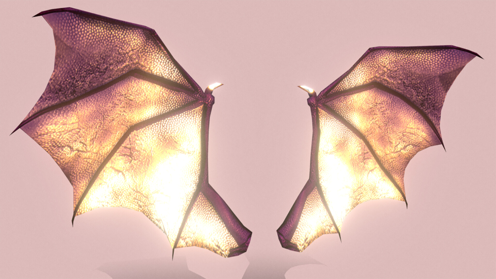 ArtStation - Animated Demon Wings (1556 tris)