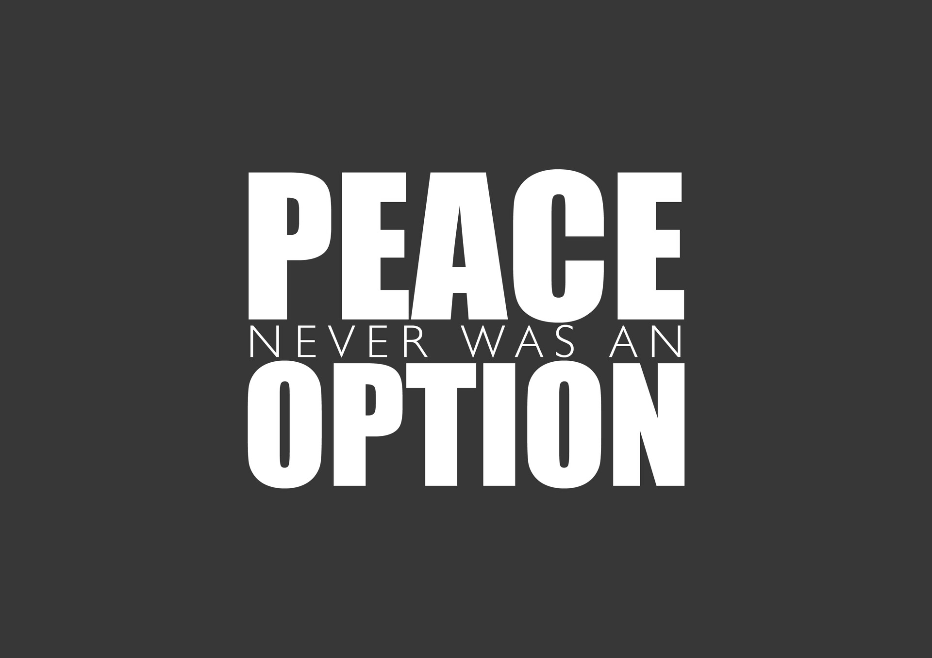 ArtStation - Peace Never Was an Option