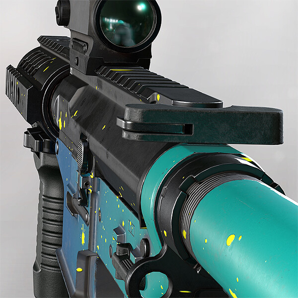ArtStation - BRINK-style 9mm AR SMG