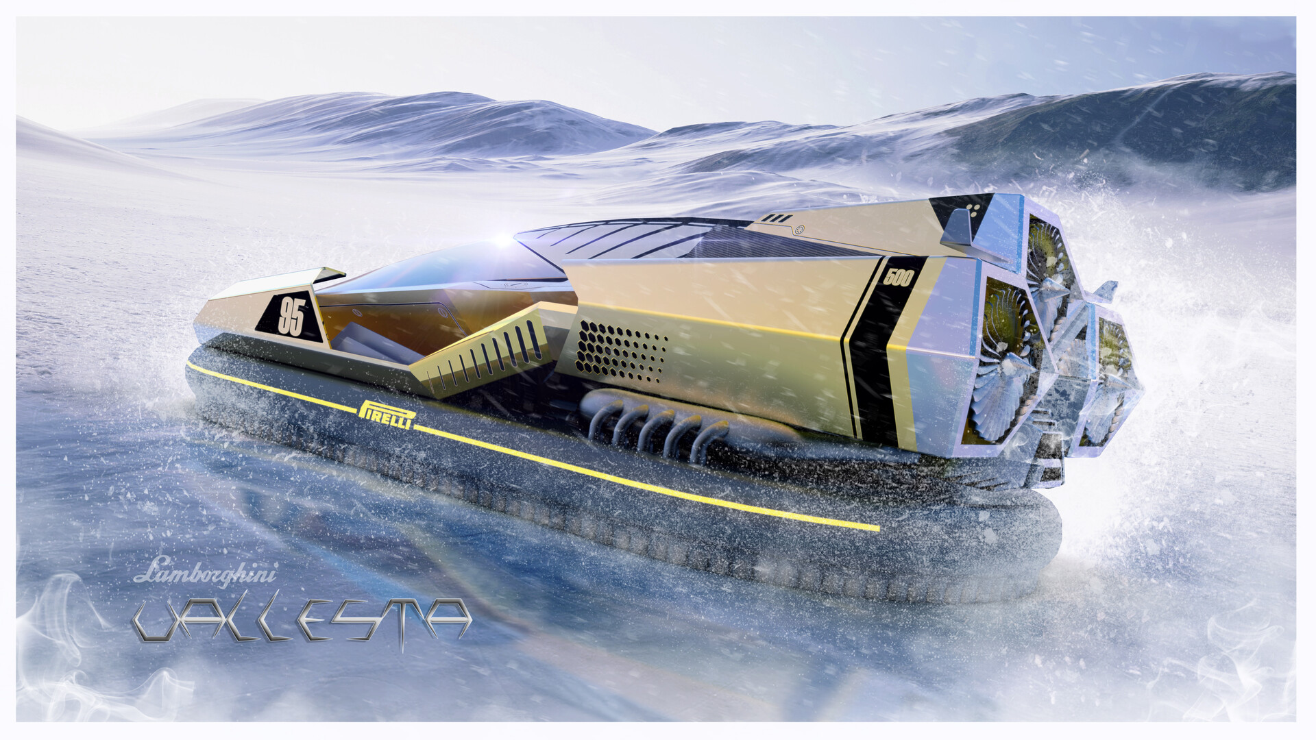 ArtStation - VALLESTA lambo+hovercraft