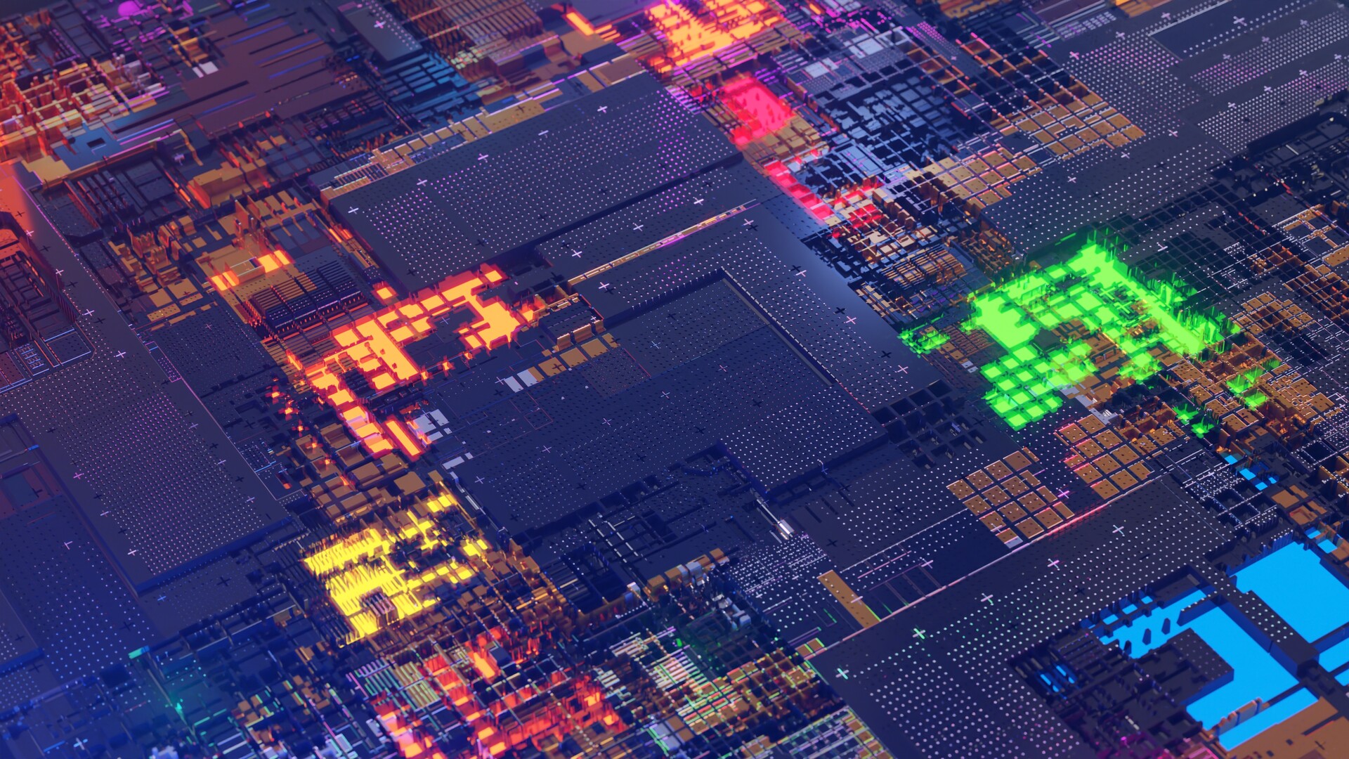 ArtStation - Microchip city (WIP)