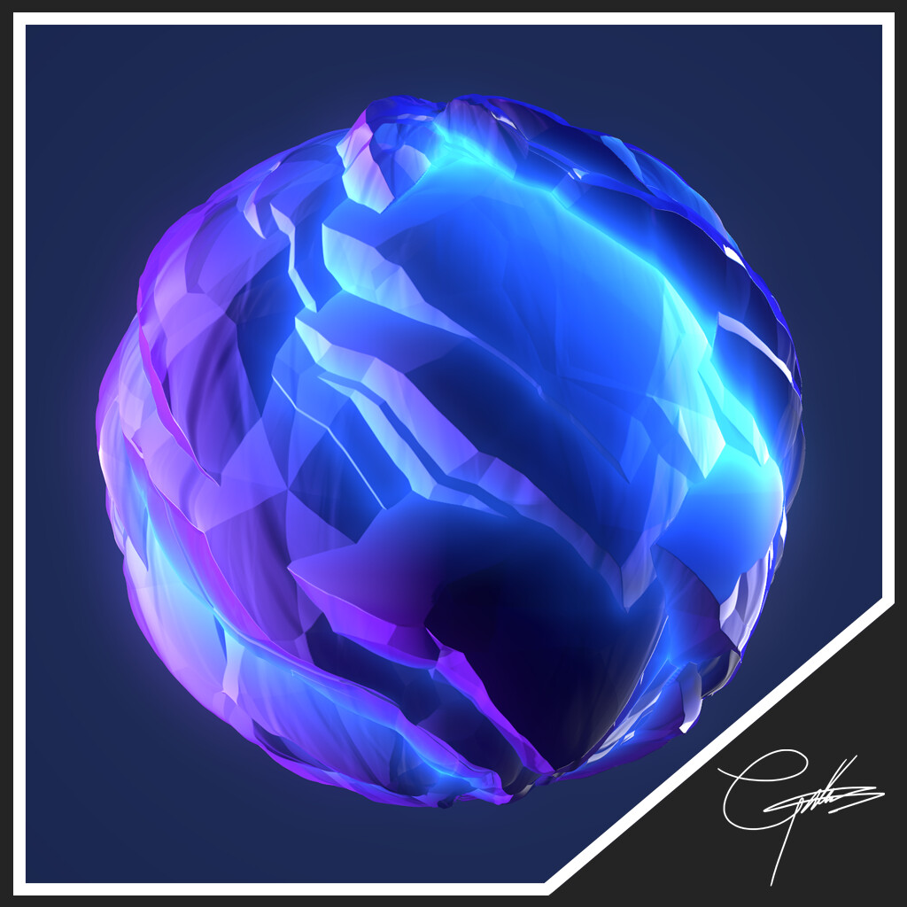 ArtStation - Purple Glow Crystal