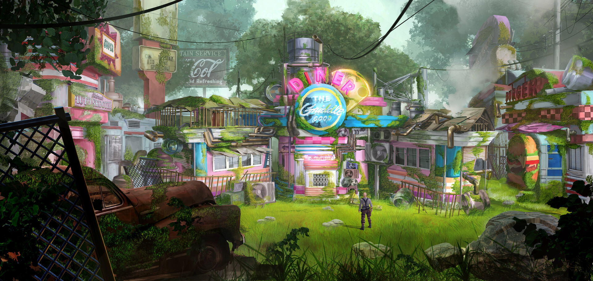 ArtStation - DINER dystopia