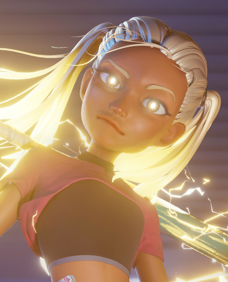 ArtStation - Lightning Girl