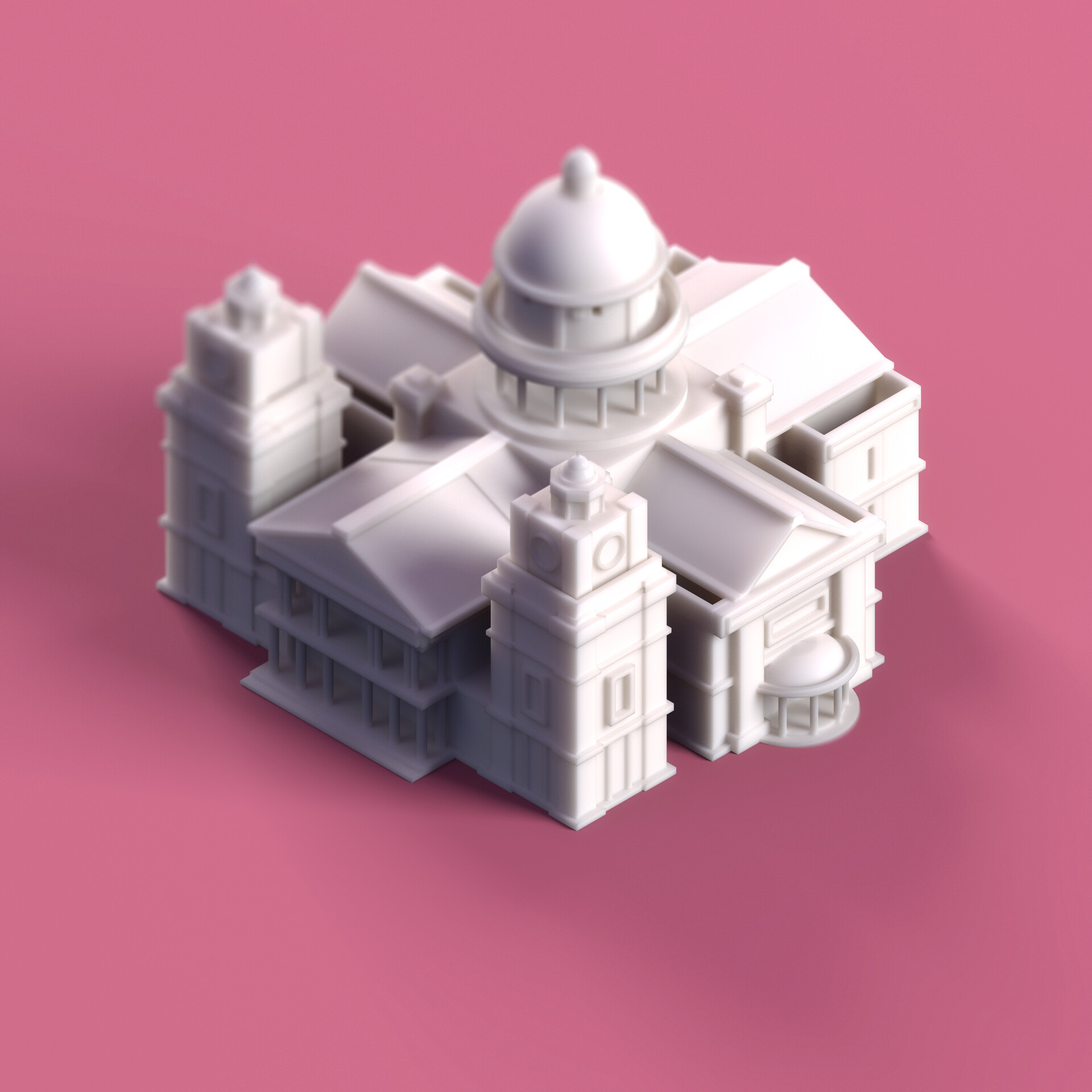 ArtStation - Low Poly Monument - First Series (London)