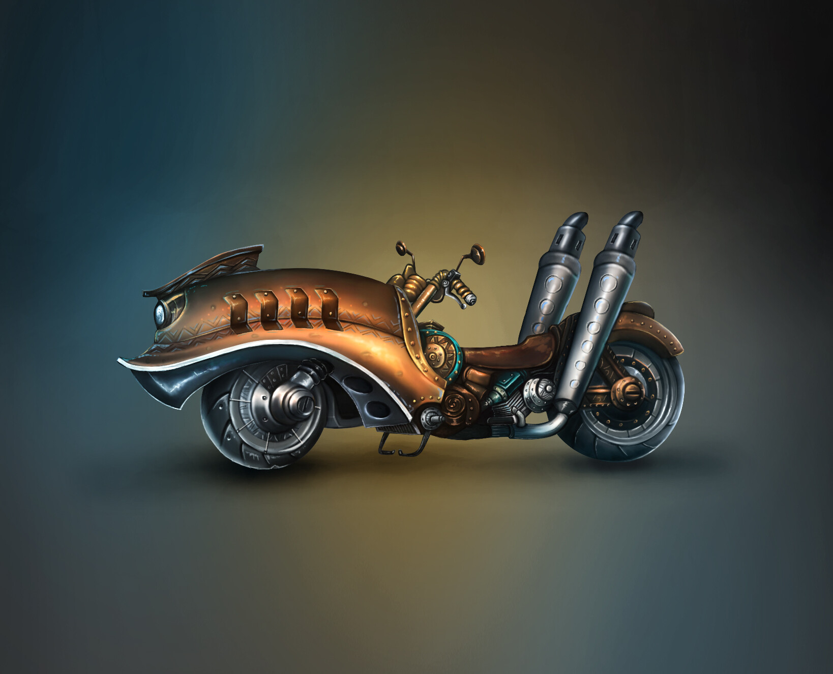 ArtStation - cyberpunk bike