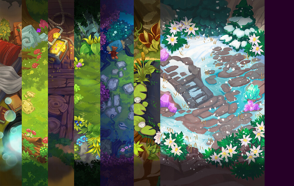 ArtStation - Background mobile game match-3