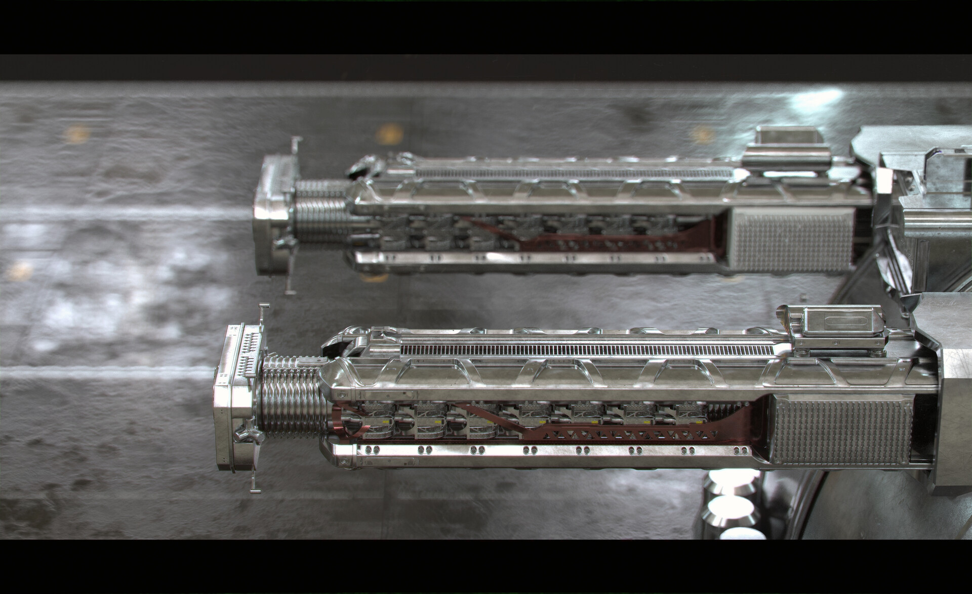 ArtStation - Gauss turret hard-surface WIP