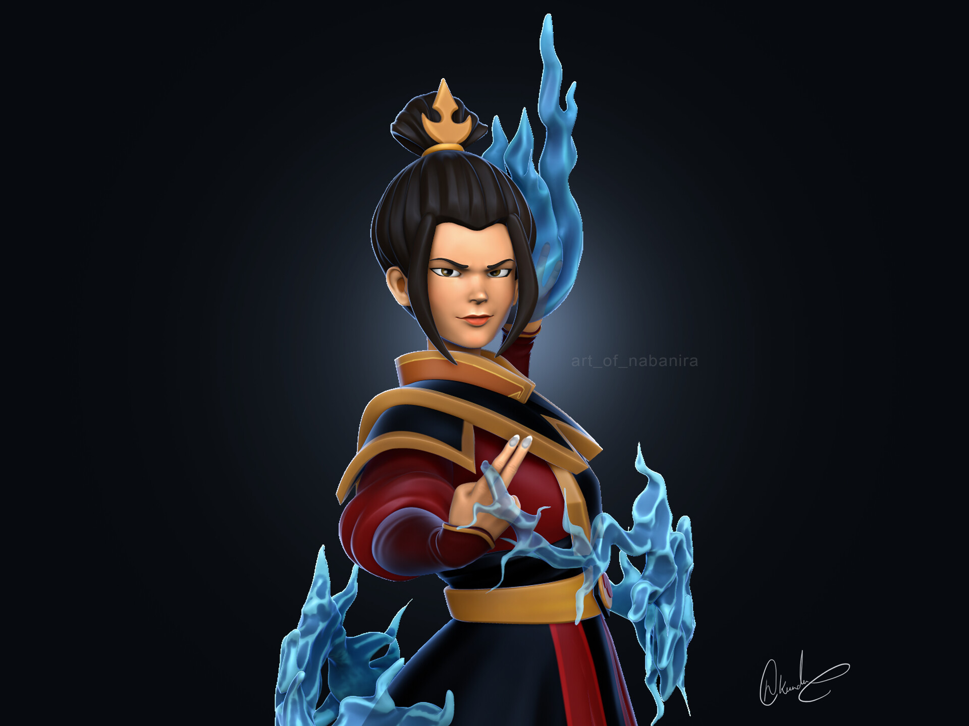 ArtStation - AZULA (the last air bender)