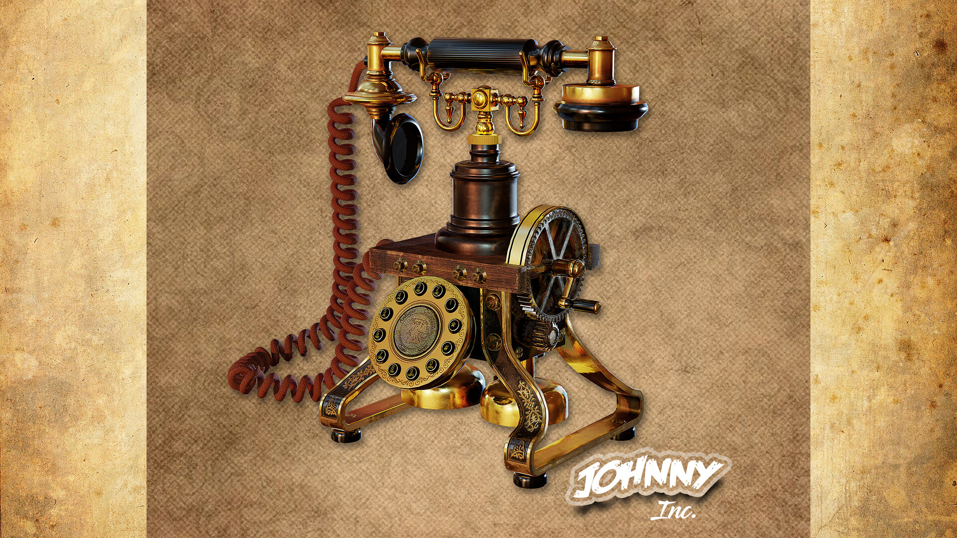 ArtStation - Vintage Steampunk Phone