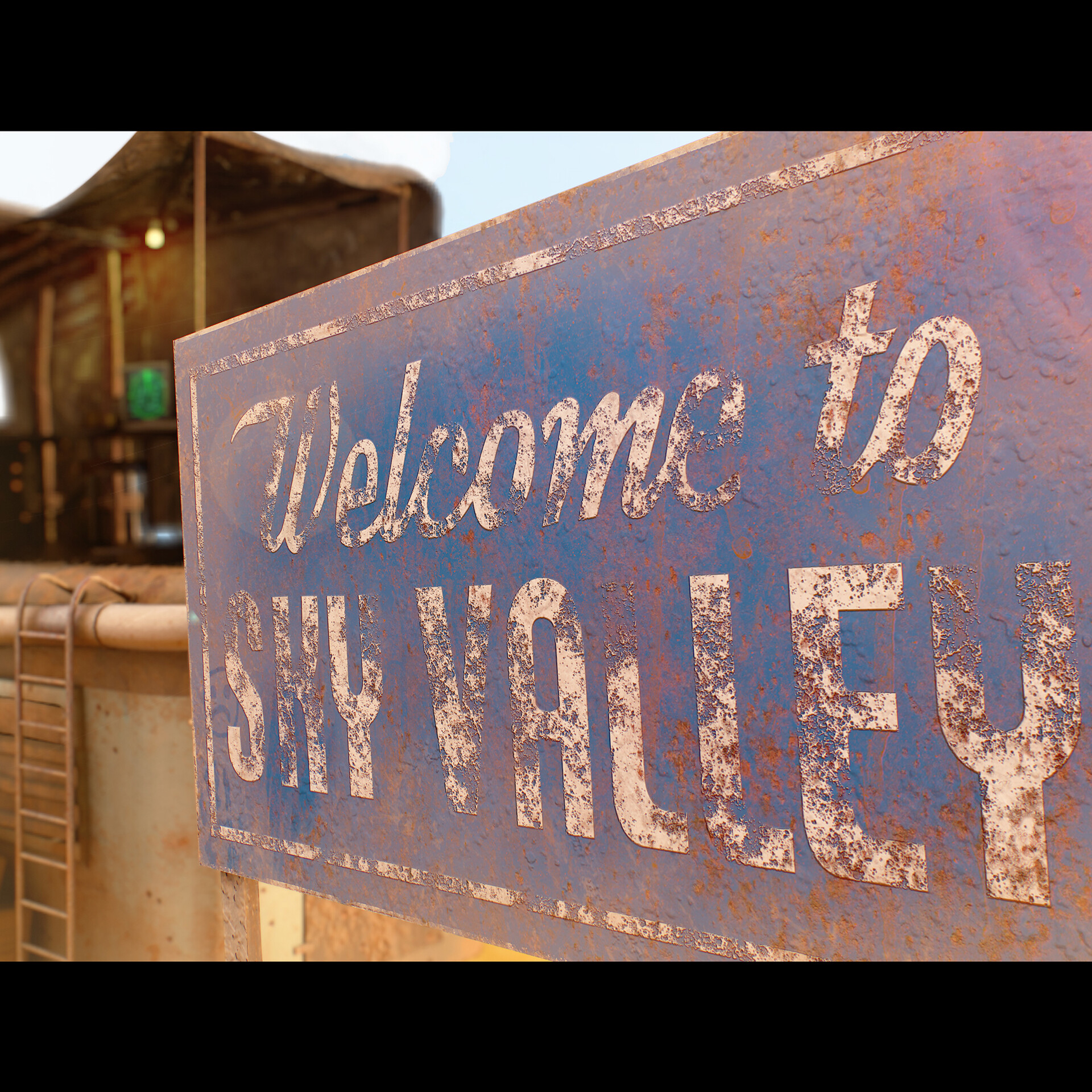 ArtStation - Sky Valley (Post-Apocalyptic Checkpoint)