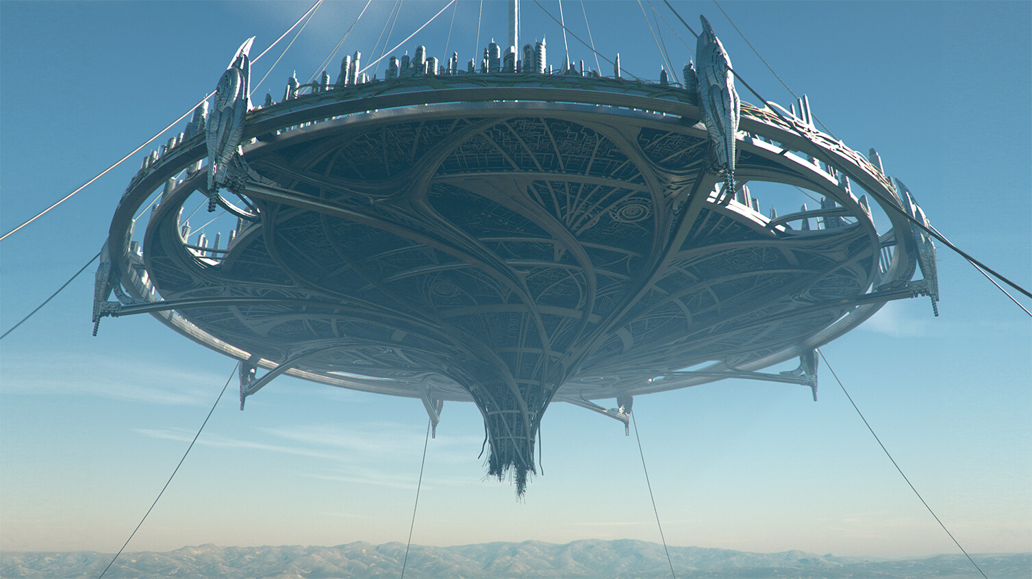 ArtStation - Zalem 3D from Alita:Battle Angel, Izan Ramos