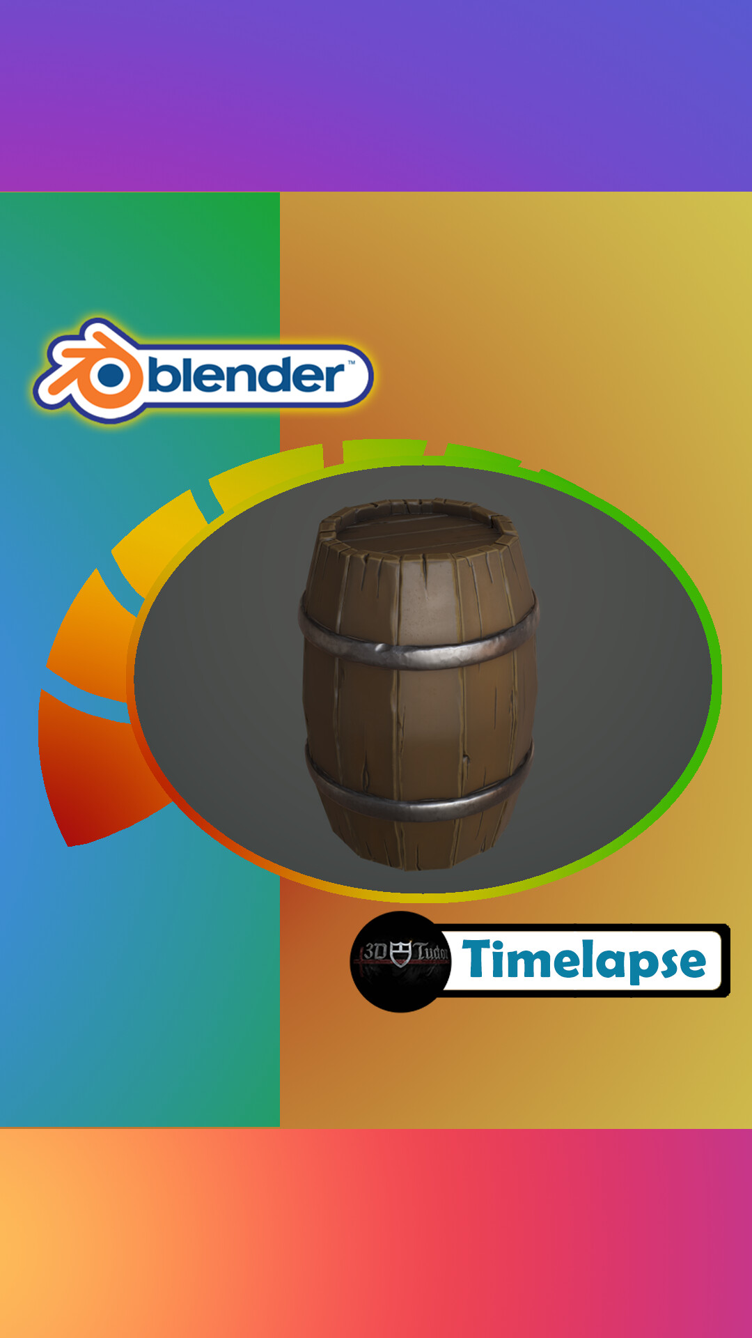 3D Tudor - Blender 2.8 Barrel Low-Poly stylized Cartoon Style Game Asset Timelapse + Free ...