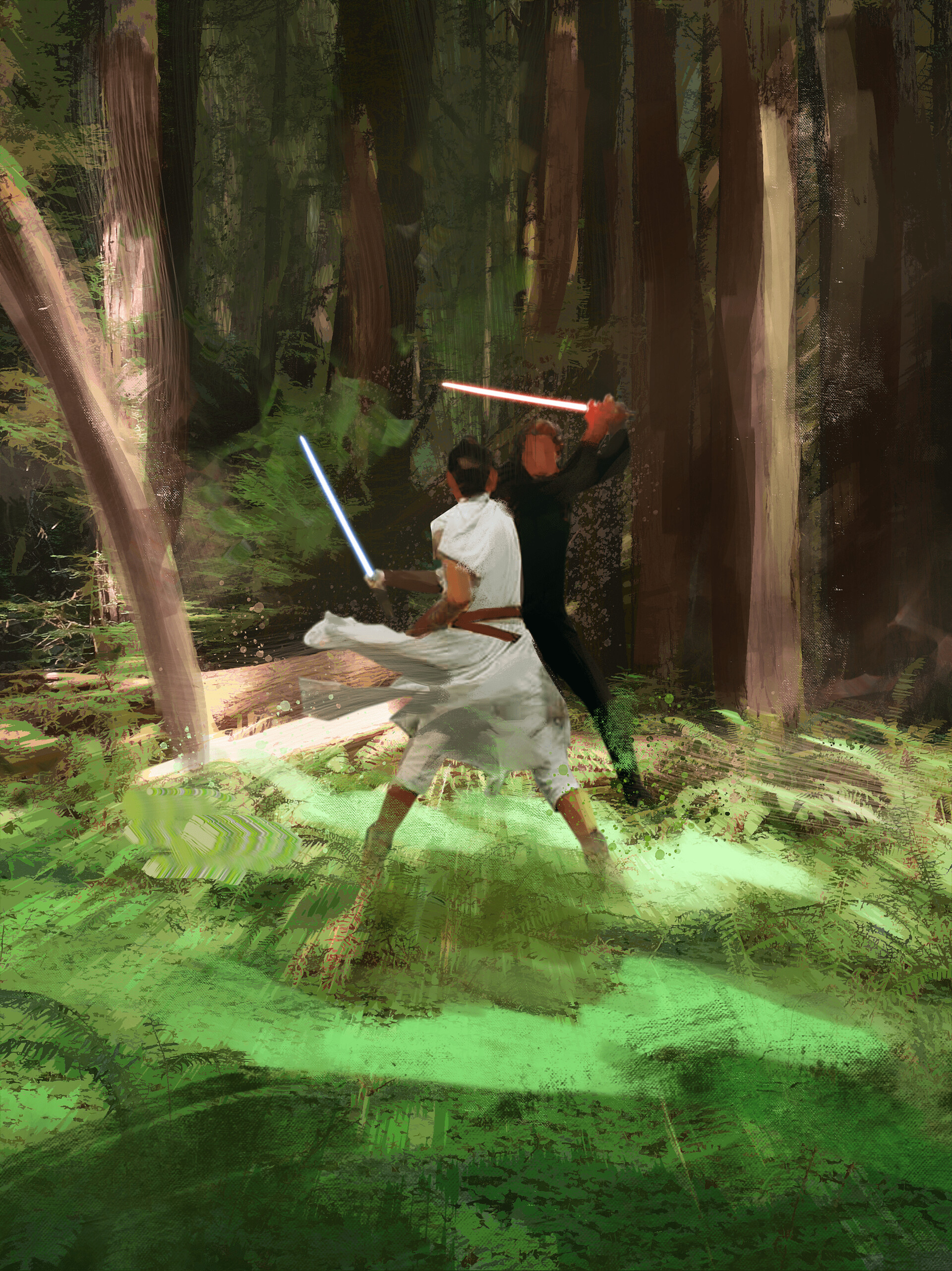 ArtStation - Jedi Combat Sketches