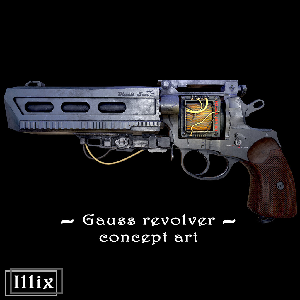 ArtStation - Gauss Revolver Concept Art