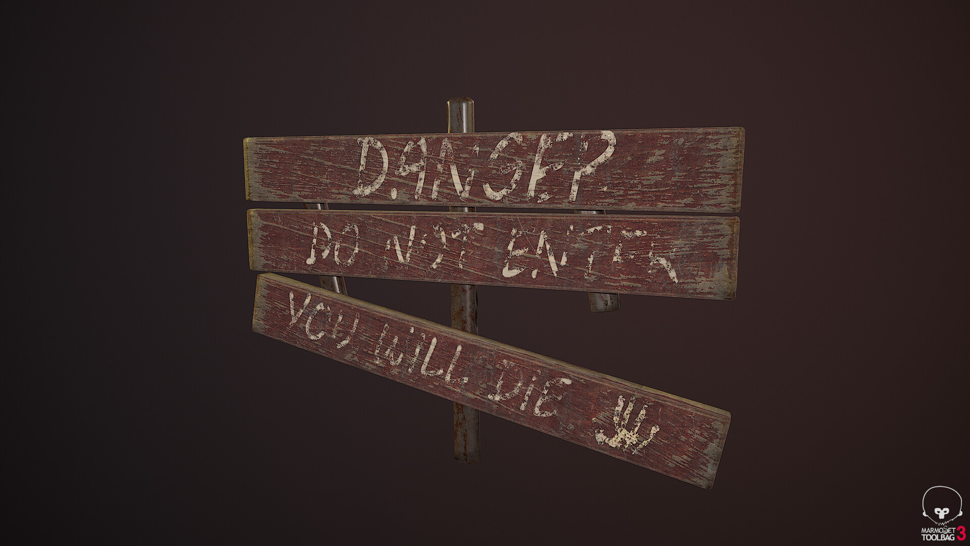 ArtStation - Old Road Sign