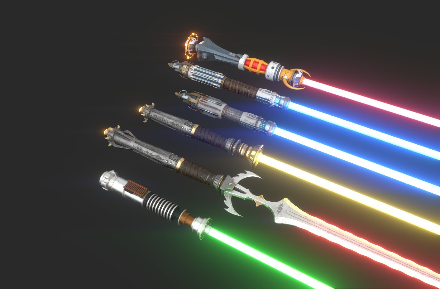 ArtStation - Custom and Standard Sabers