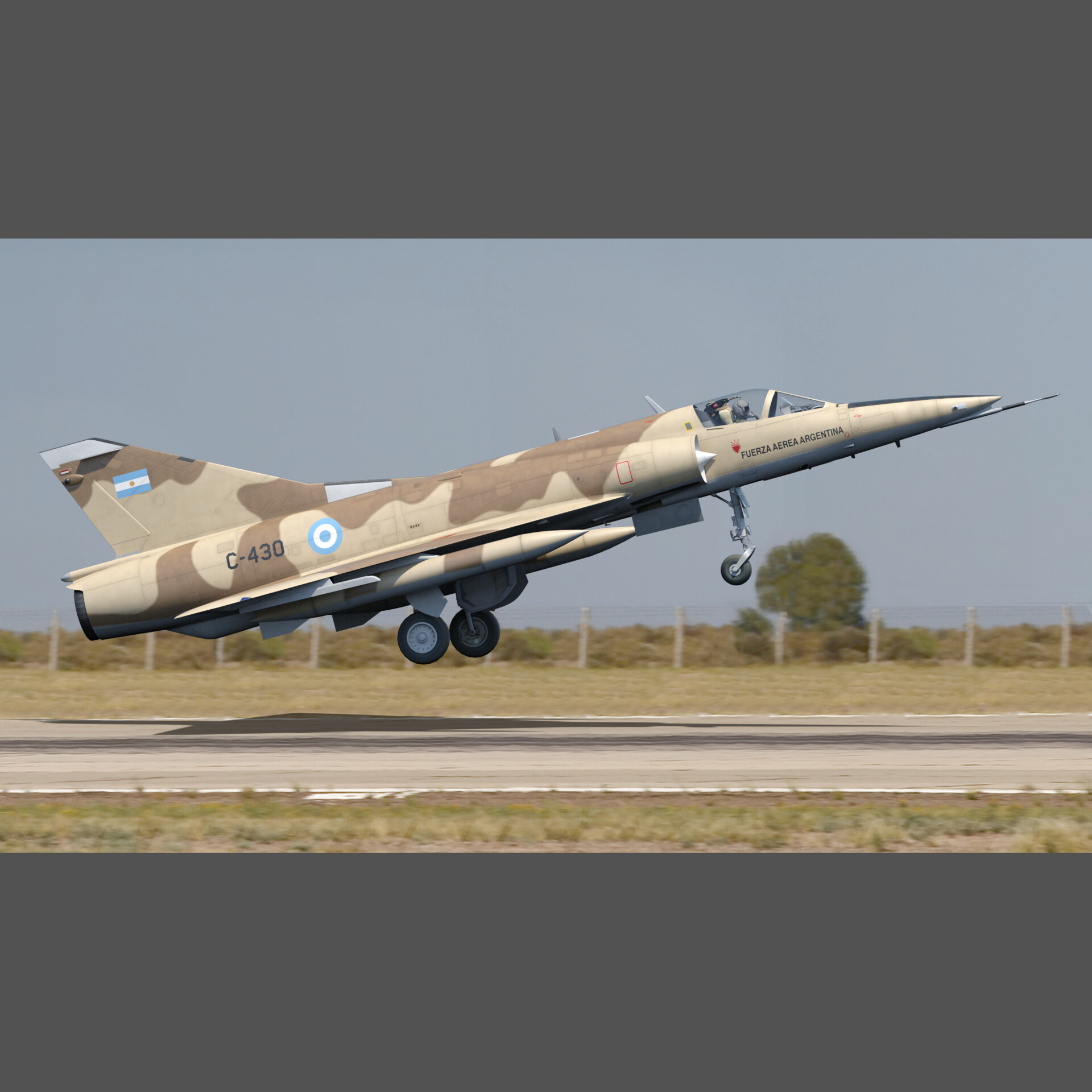 ArtStation - Mirage 5P Fuerza Aerea Argentina
