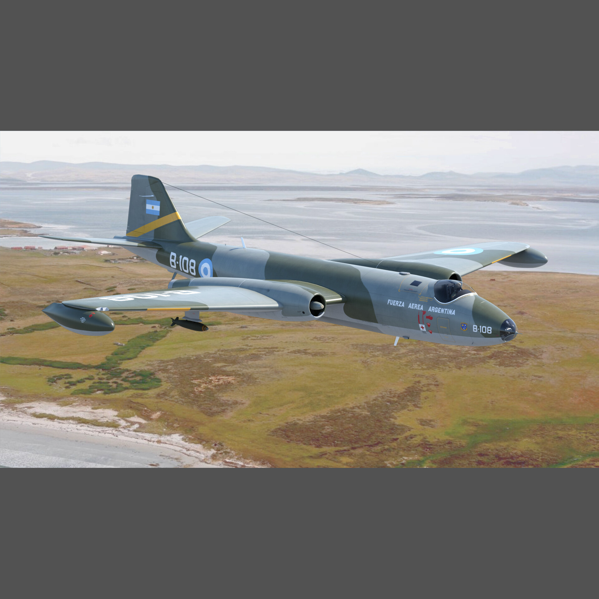 ArtStation - Argentine Canberra B-108's Last Flight