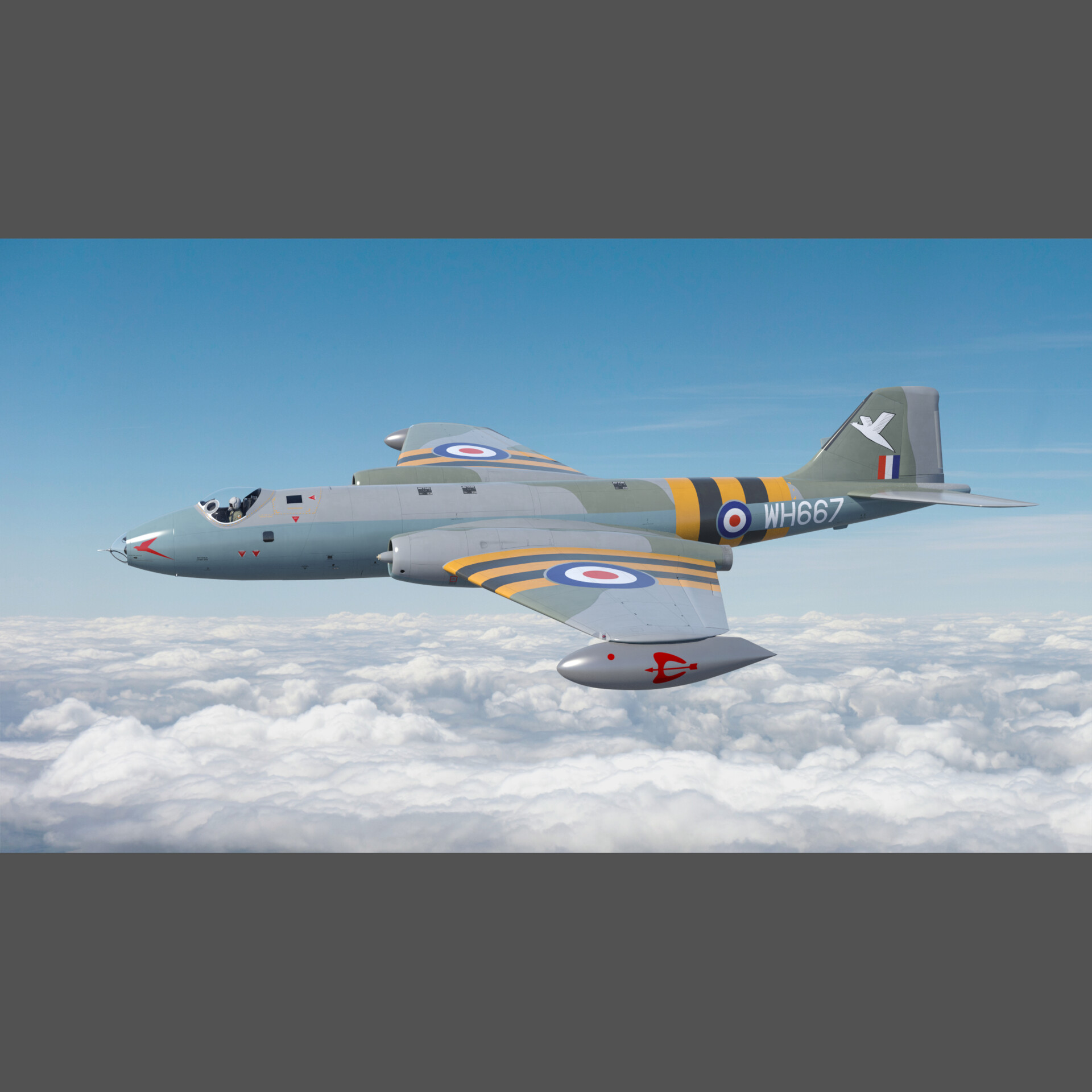 ArtStation - Canberra B.2 - Suez Crisis Markings 1956