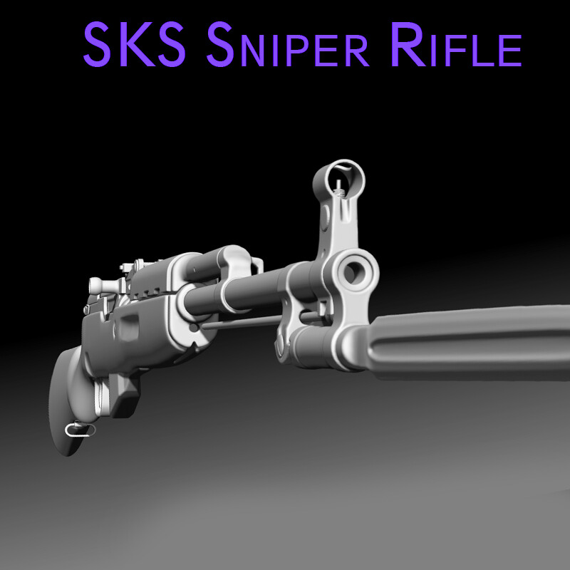 ArtStation - SKS Sniper Rifle (WIP)
