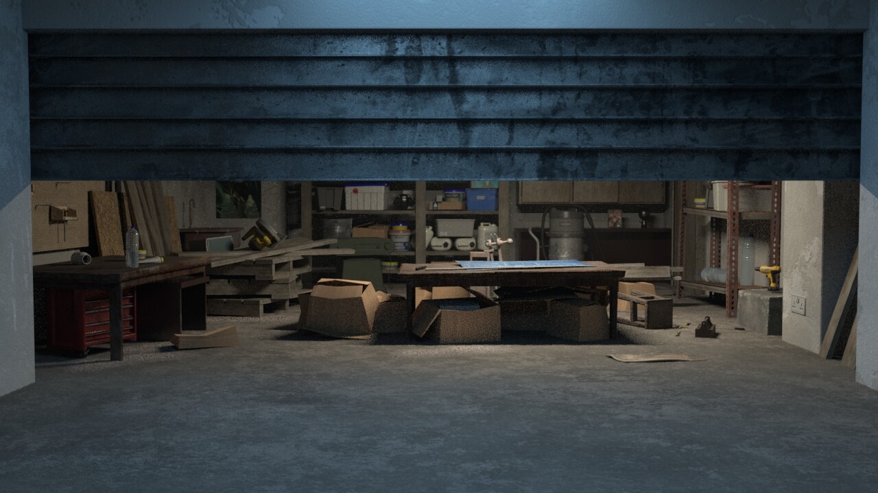 ArtStation - 3D Garage Environment