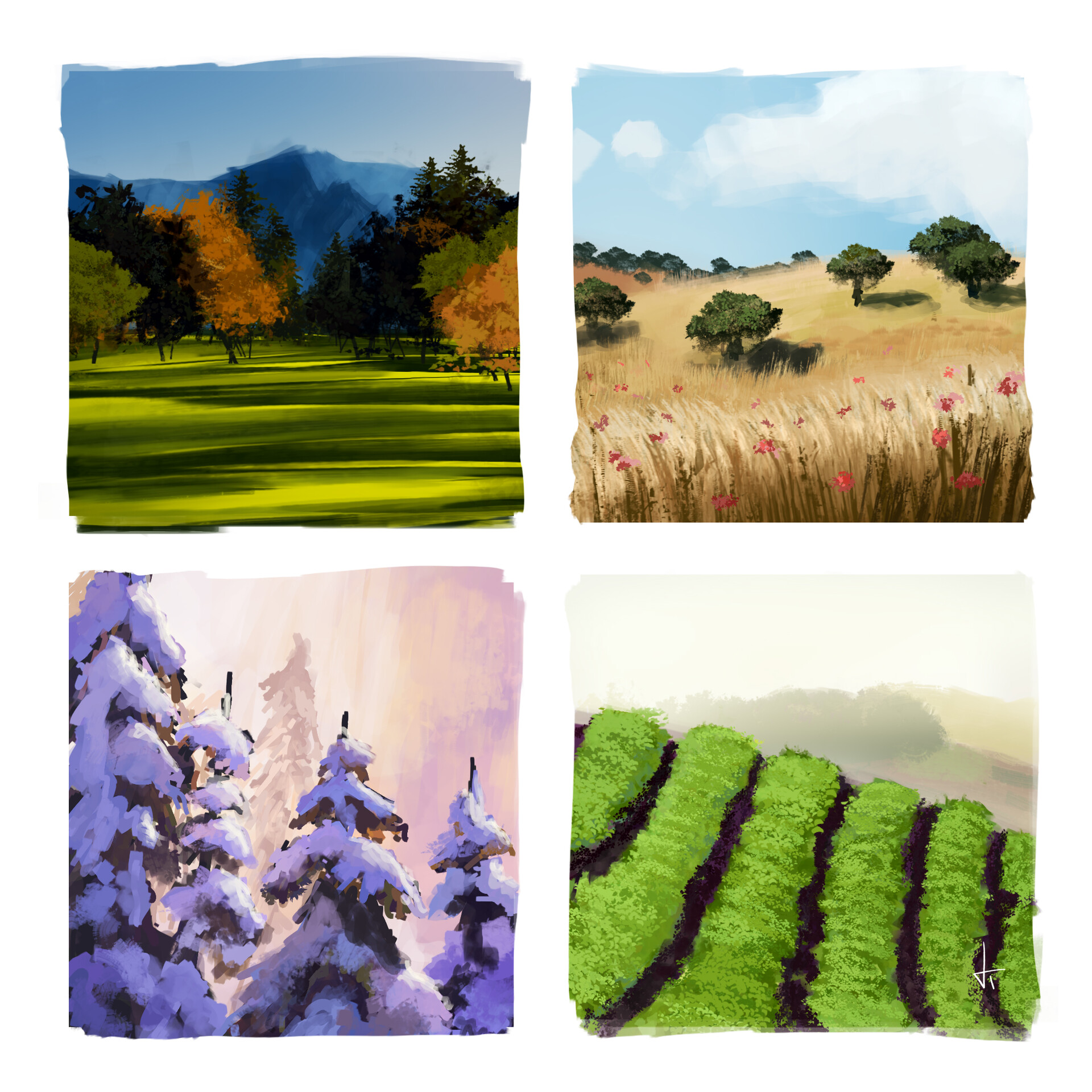 ArtStation - Foliage Studies - Nature set 3/3