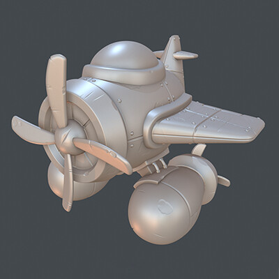 ArtStation - Stylized airplane [WIP]