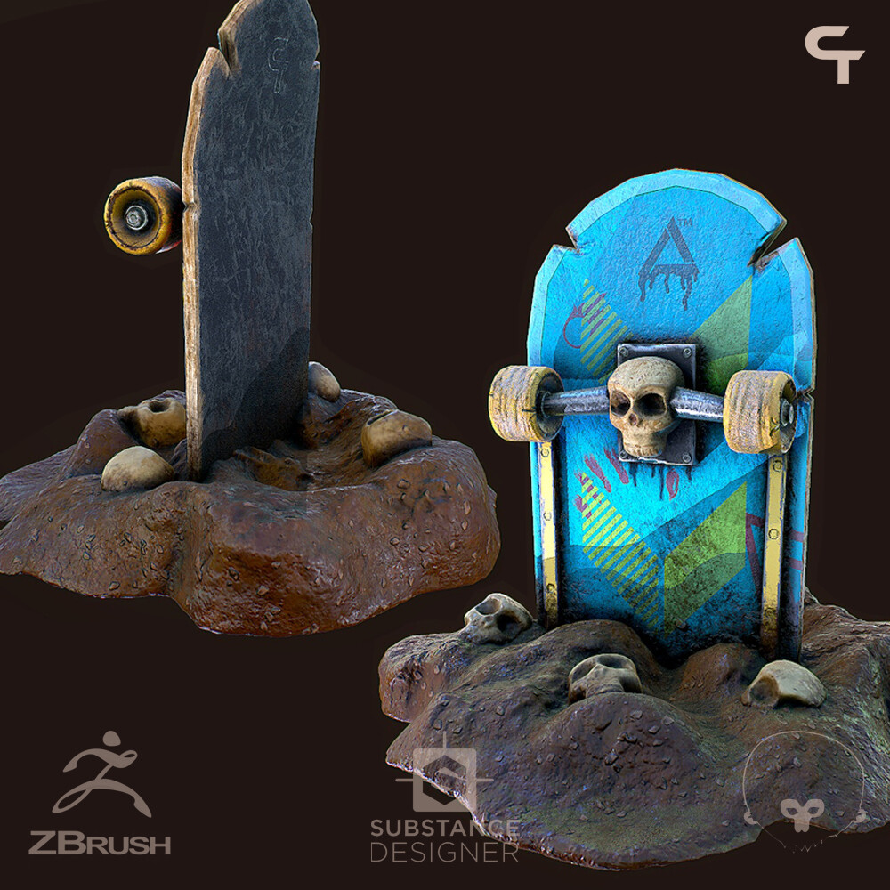 ArtStation - 'Shred in Peace' Prop