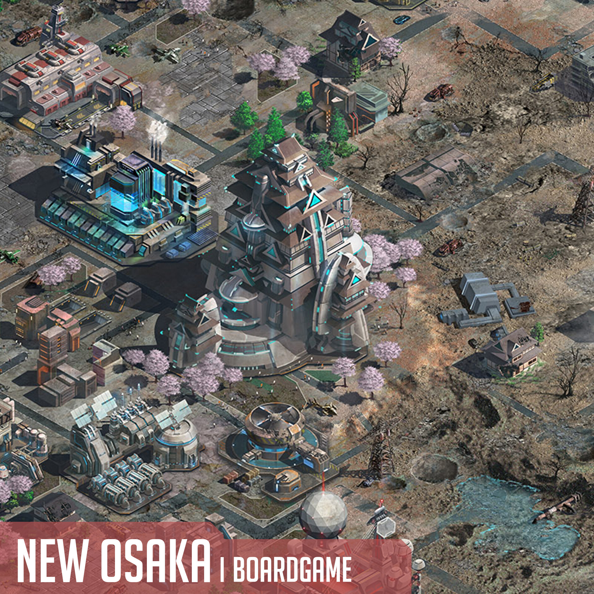 ArtStation - NEW OSAKA [Boardgame Environment]