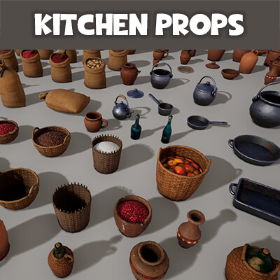 ArtStation - Kitchen Props