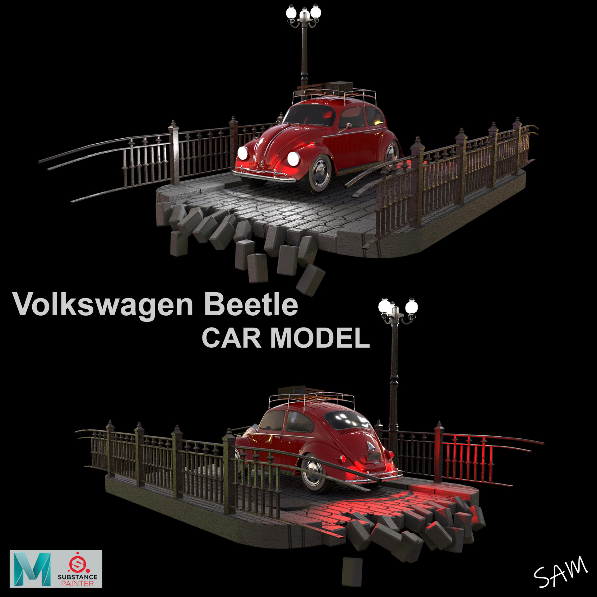 ArtStation - Volkswagen Beetle 1965 I Car Model