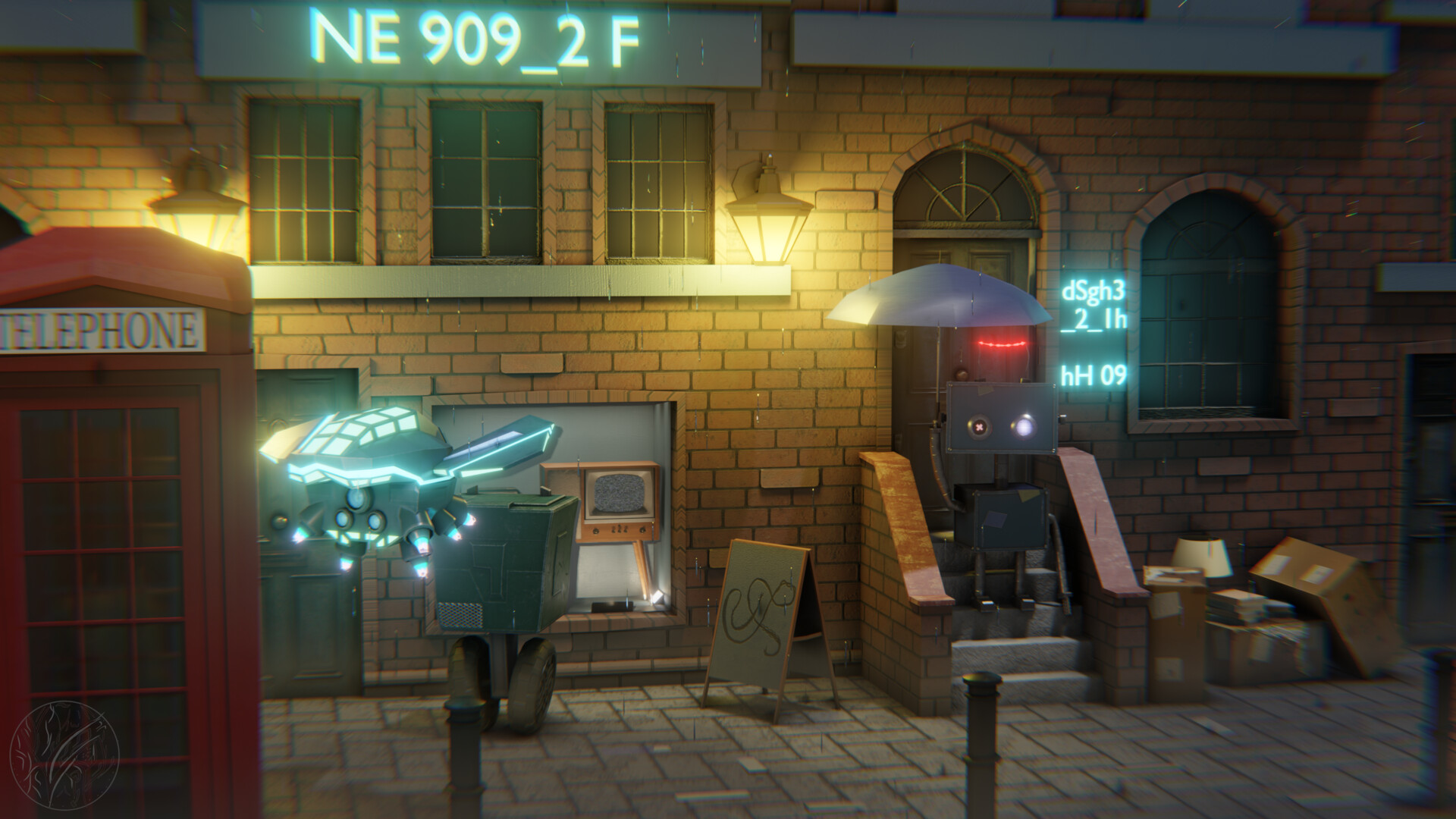 ArtStation - The city of robots