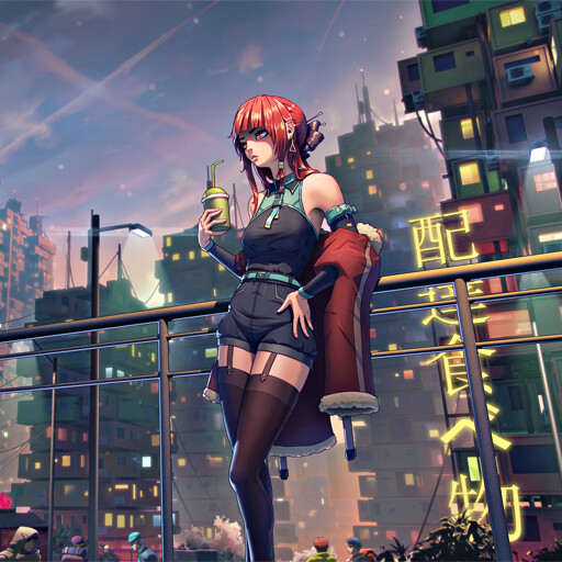 ArtStation - City girl