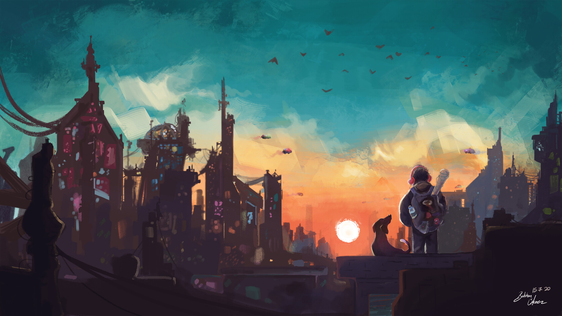 ArtStation - Cyber Sunset