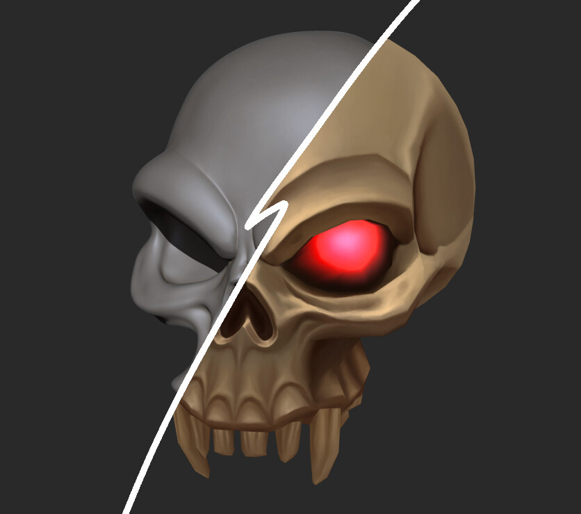 ArtStation - 3D Orc Skull