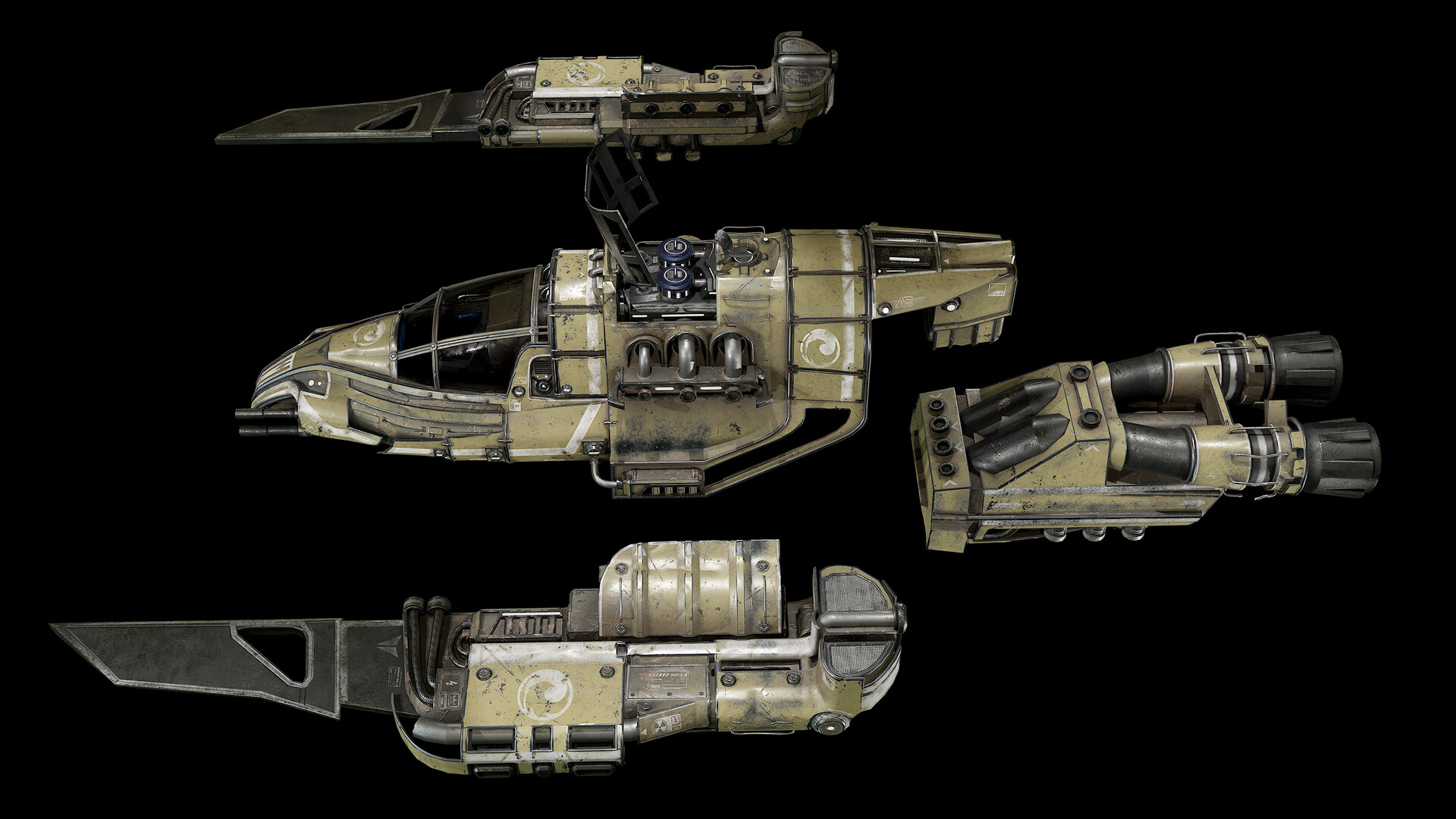 ArtStation - Modular SpaceShip