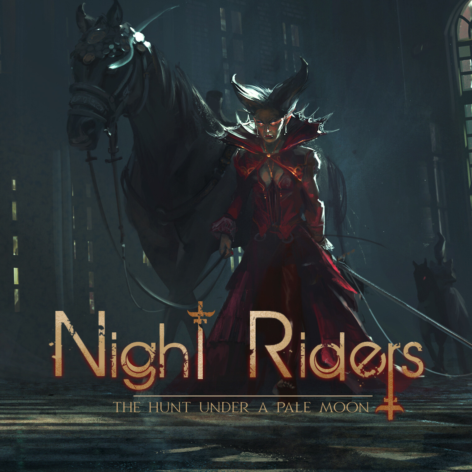 ArtStation - Night Riders - The hunt Under a Pale Moon
