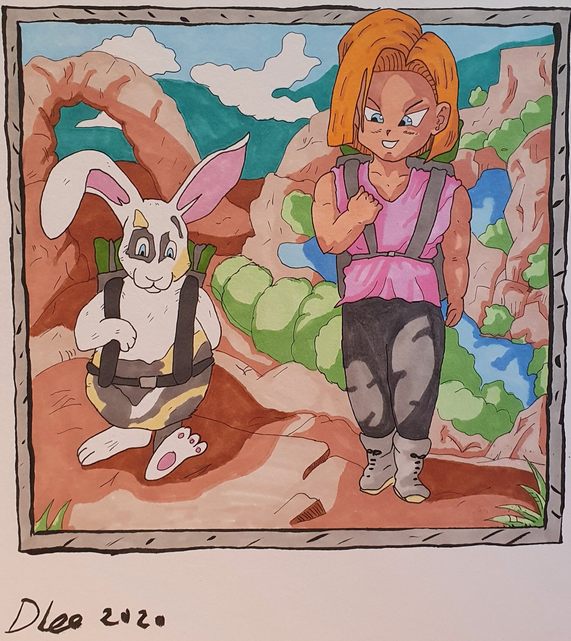 ArtStation - Rabbit pet portrait commission