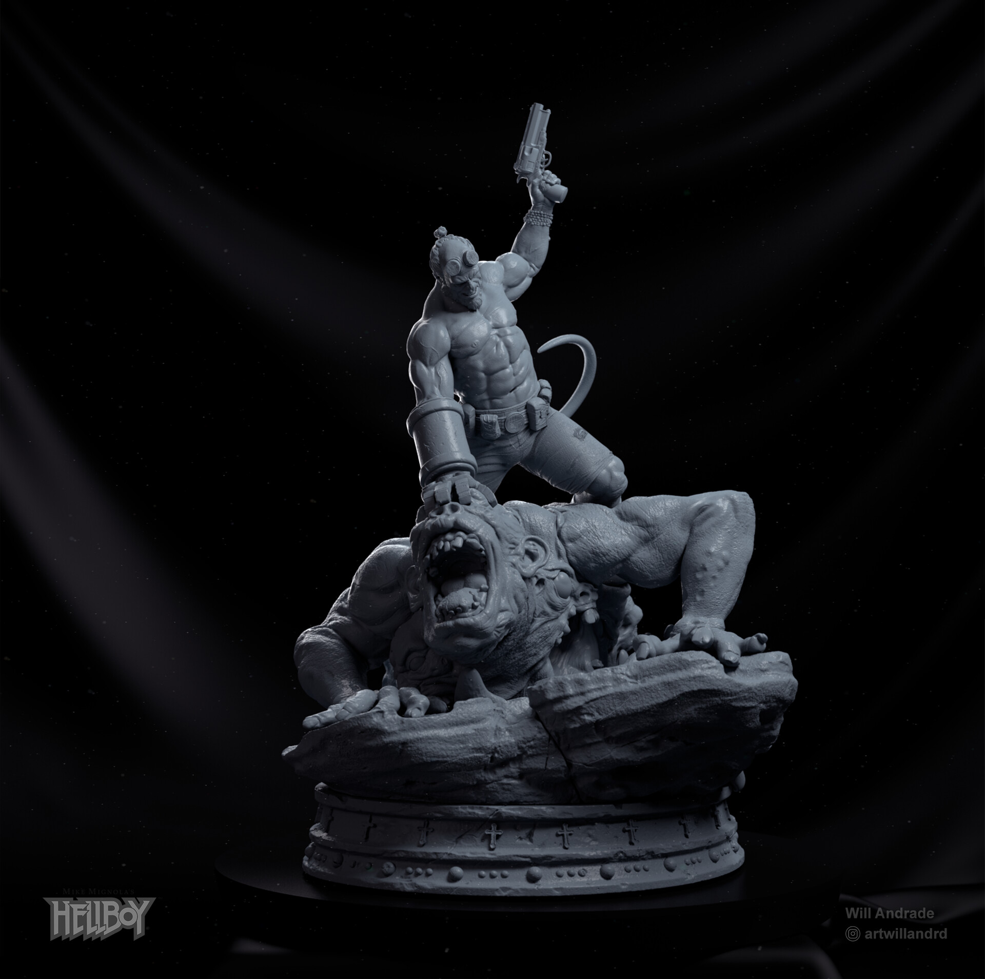 ArtStation - Hellboy coleccionable statue