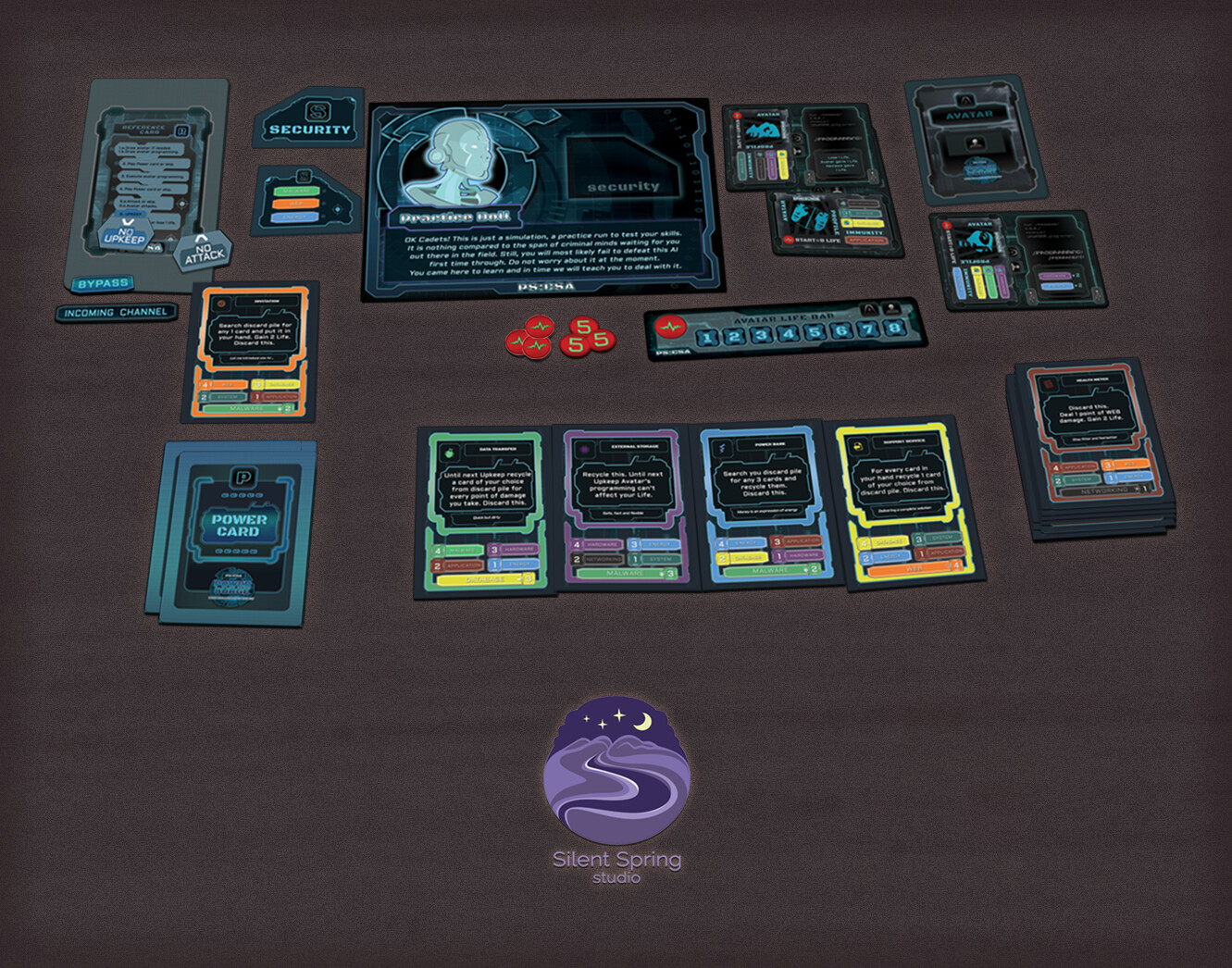 ArtStation - Power Surge: Cyber Security Academy - Card Game