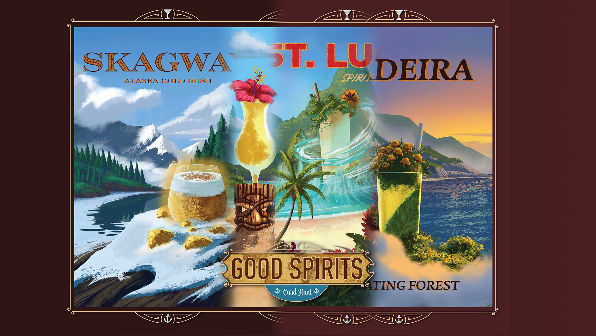 ArtStation - Good Spirits Card Hunt Posters