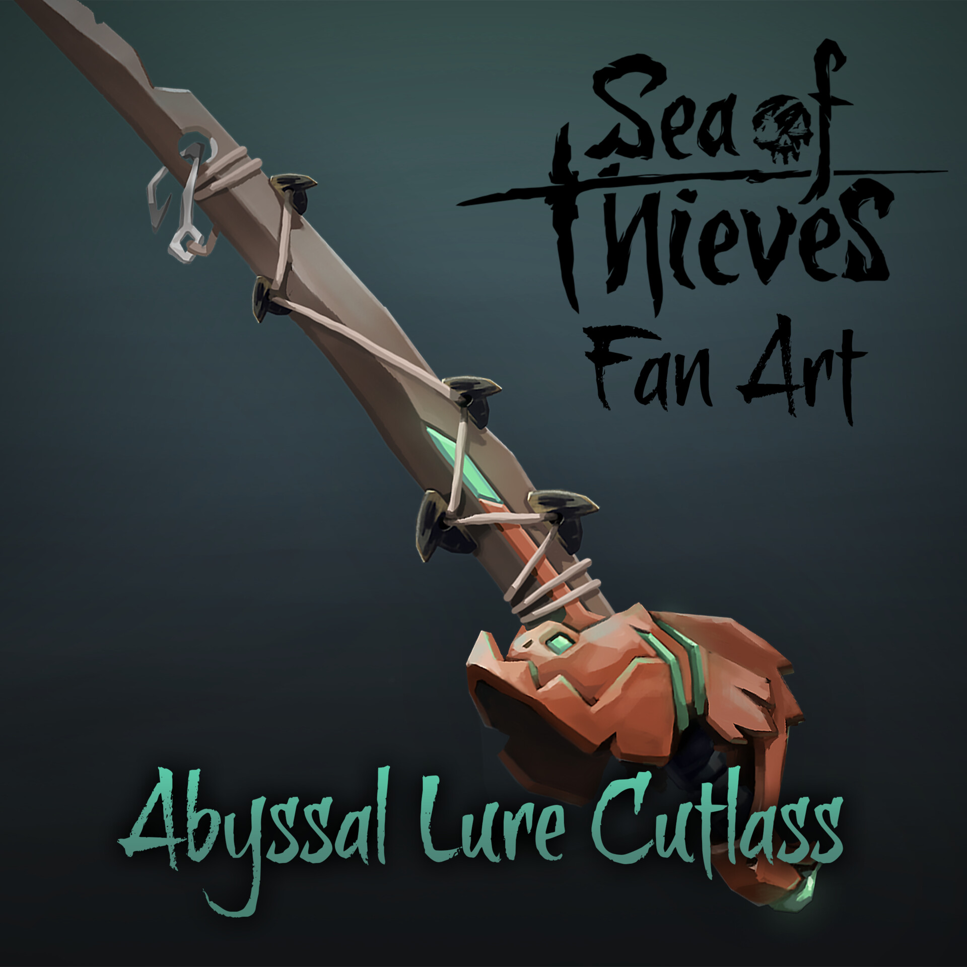 ArtStation - Sea of Thieves Fan Concept Art: Abyssal Lure Cutlass