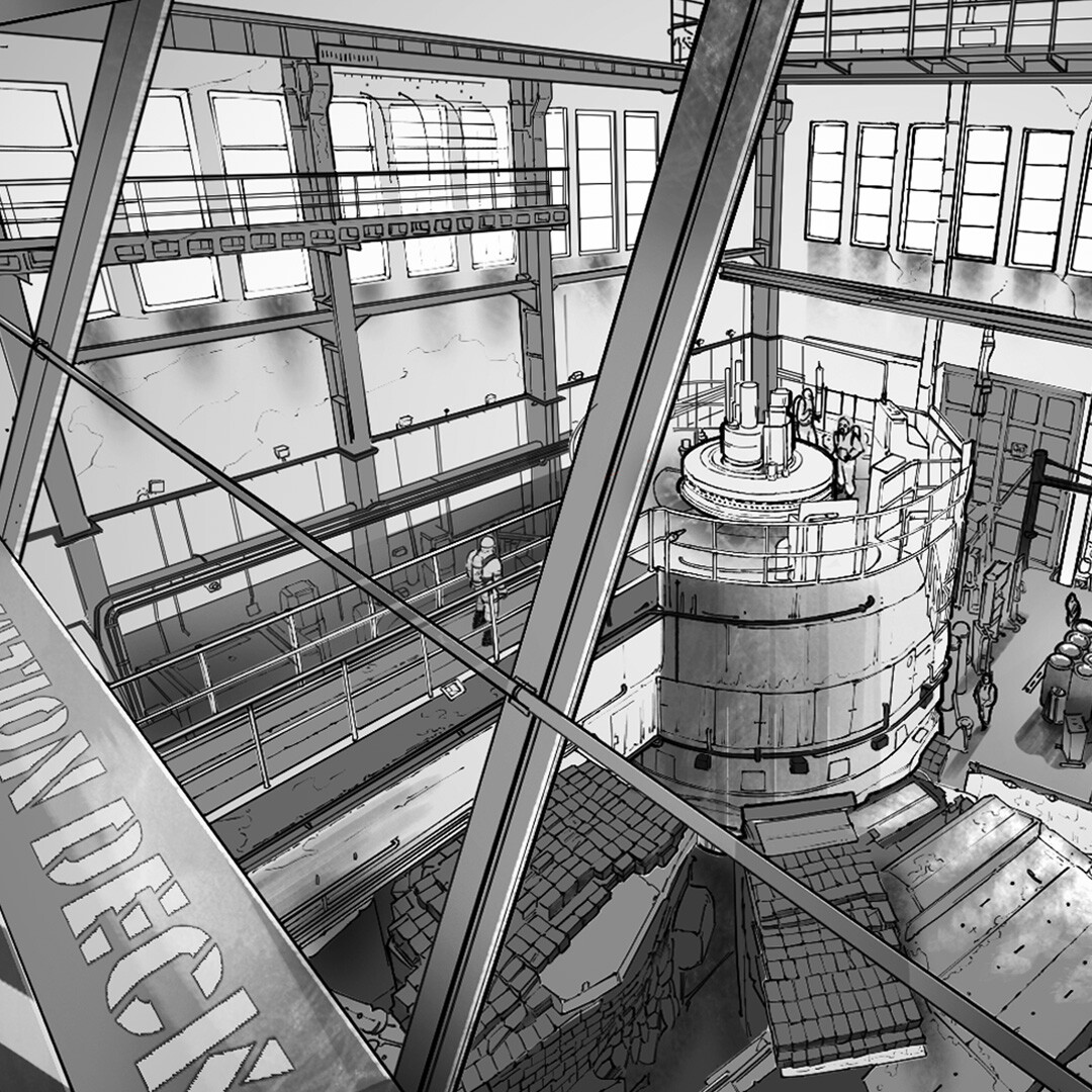 ArtStation - Nuclear reactor hall